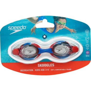 Speedo Jr. Hydrospex Classic Swim Swimming Anti-Fog Goggles, Silver Ice ...