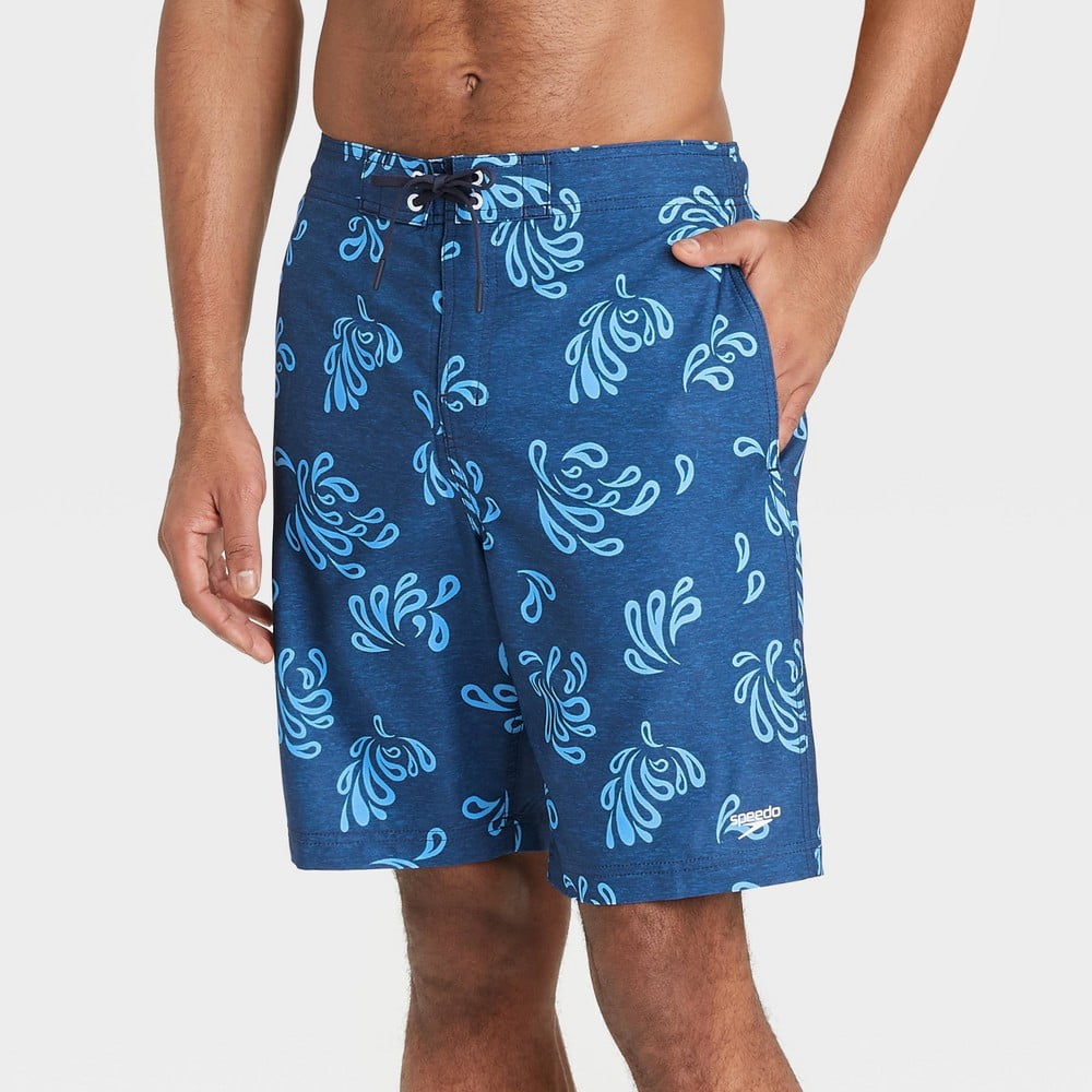 Speedo Men's 8" Paisley Splash Turkish Swim Trunks - Navy XL, Blue ...