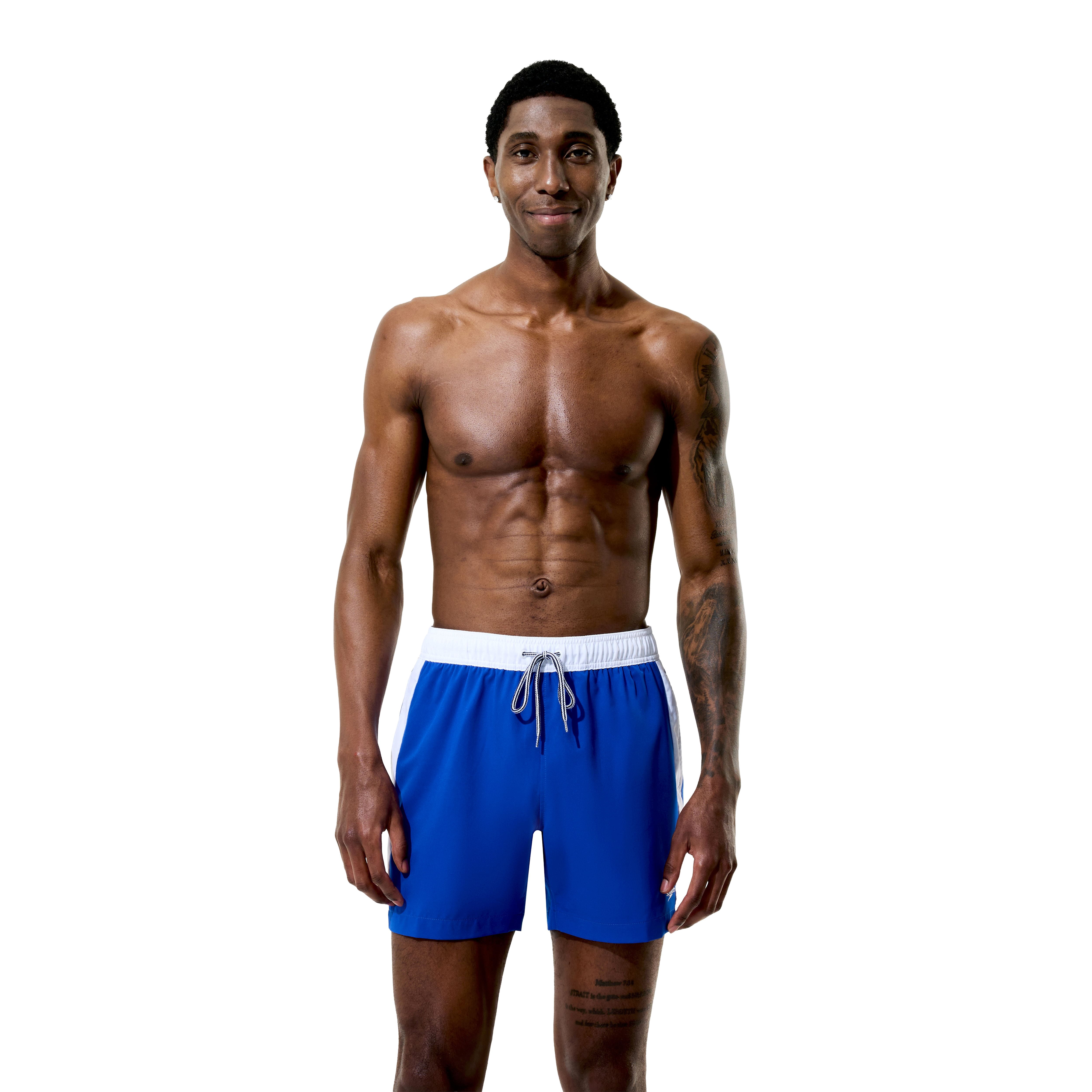 Speedo Men's Colorblock 5.5" Volley with Comfort Square Leg Liner ...