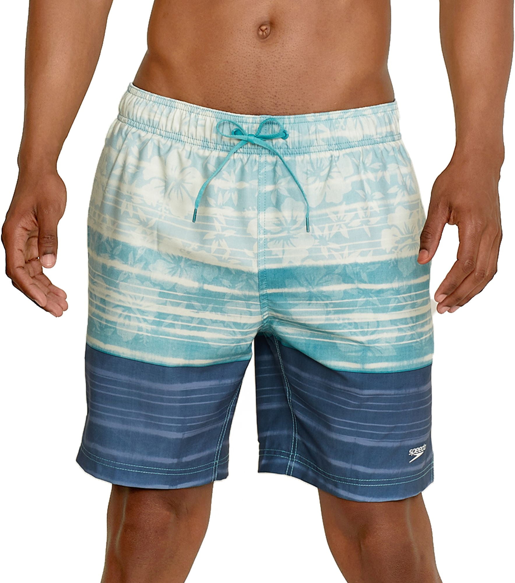 Speedo Men's Floral Reign Redondo Volley Shorts (China Blue, L ...