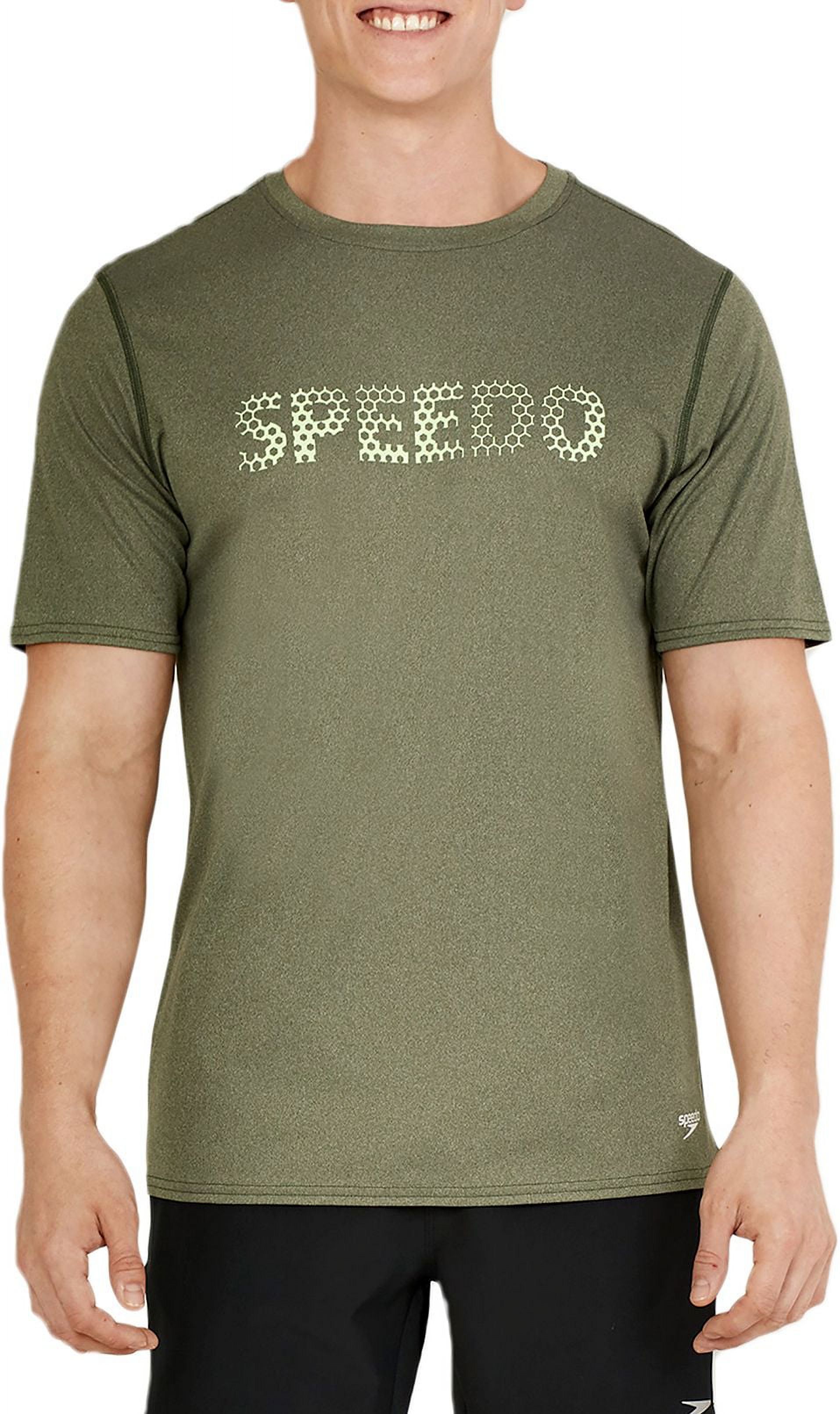 Speedo Men's Graphic Short Sleeve Swim Shirt (Douglas Fir, S) - Walmart.com