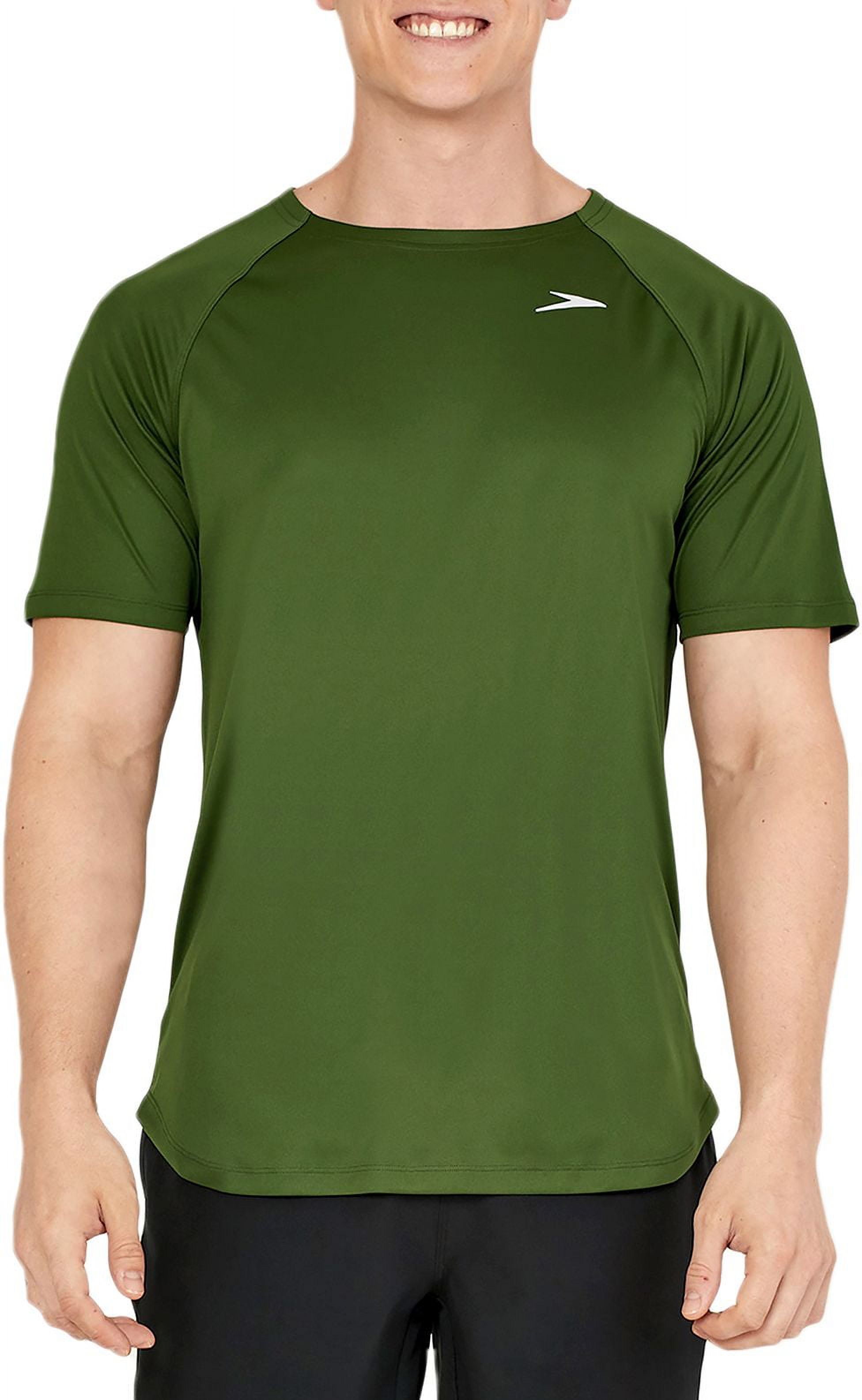 Speedo Men's Short Sleeve Swim T-Shirt (Douglas Fir, XL) - Walmart.com