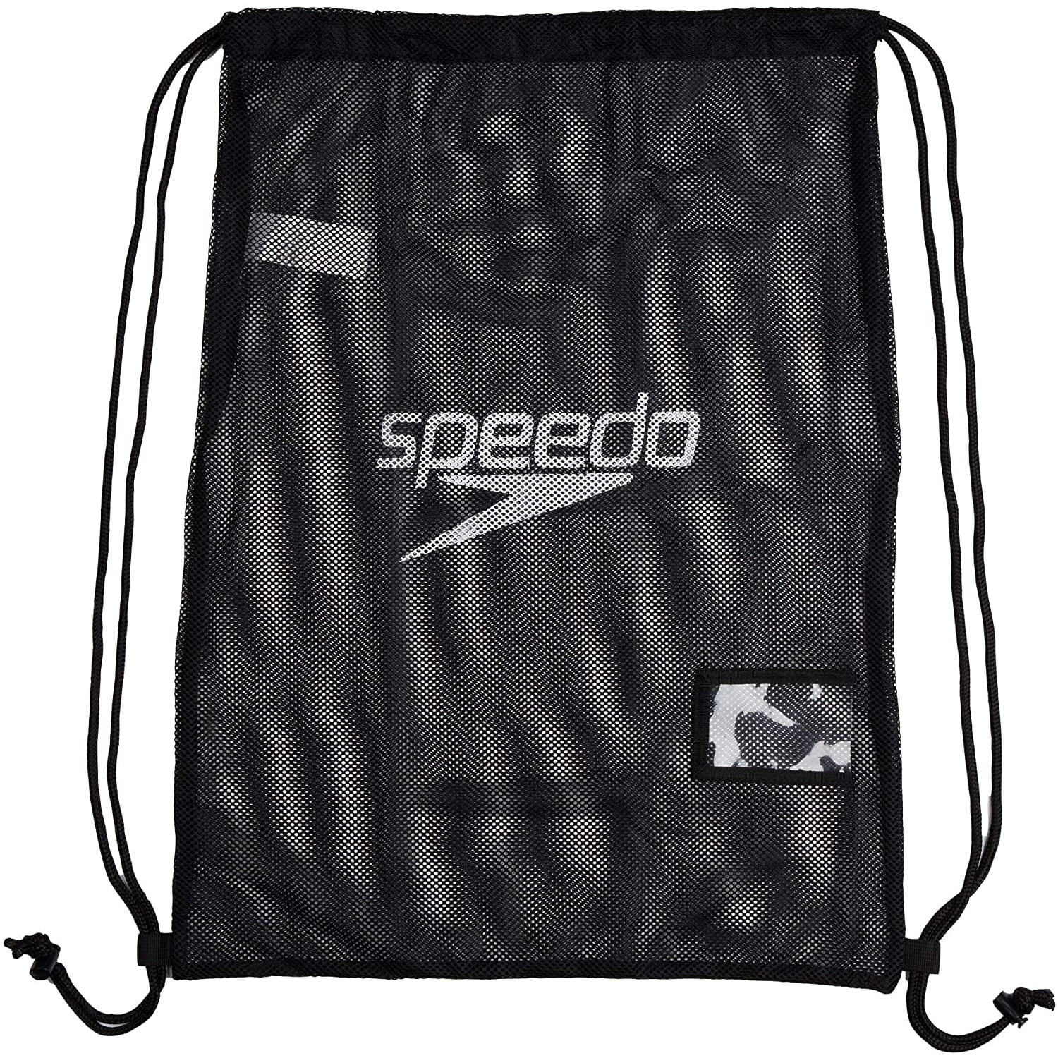 Speedo Mesh Sports School Gymsack Shoulder Wet Swimming Kit Bag Black ...