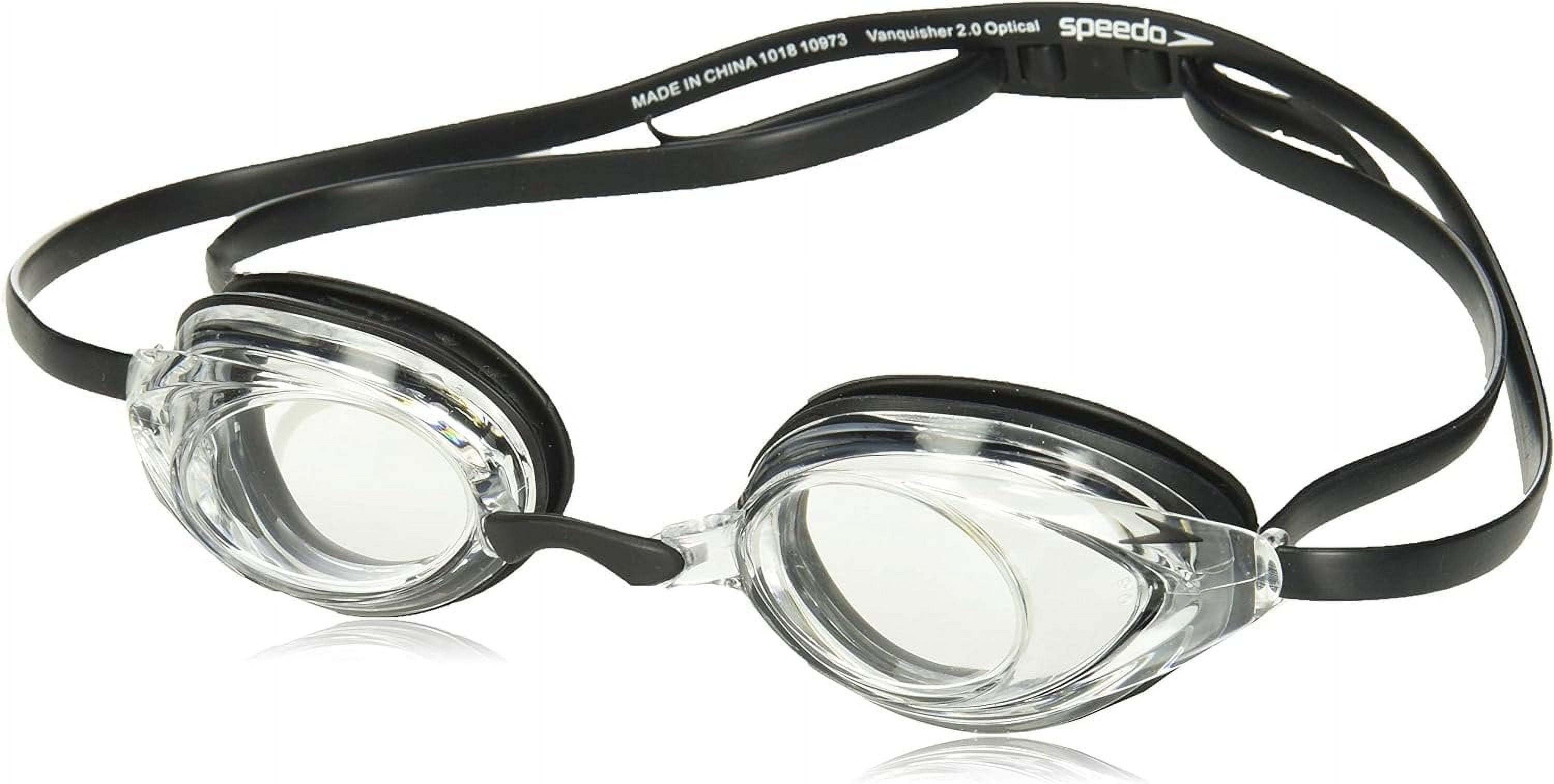 SPEEDO Competitive Vanquisher-2 Black Unisex Adult Swim Goggles ...