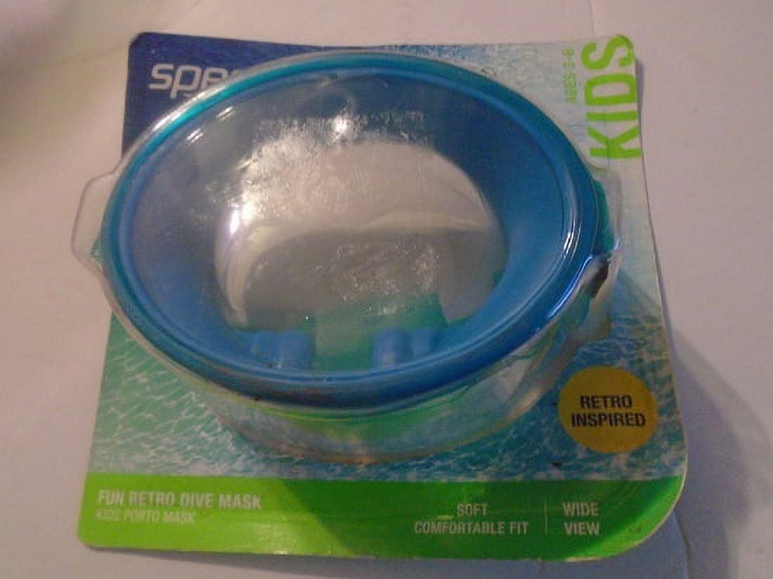 Speedo UV Protection Anti Fog Adjustable Oval Kids Fun Retro Dive Mask ...