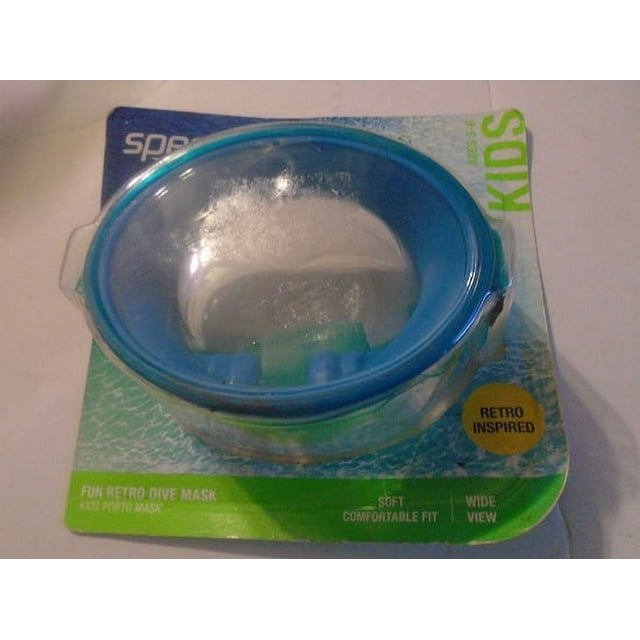 Speedo UV Protection Anti Fog Adjustable Oval Kids Fun Retro Dive Mask ...