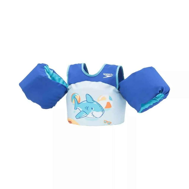 Speedo Child's Pool Swim Splash Jammer Life Jacket Vest - Gray Shark ...