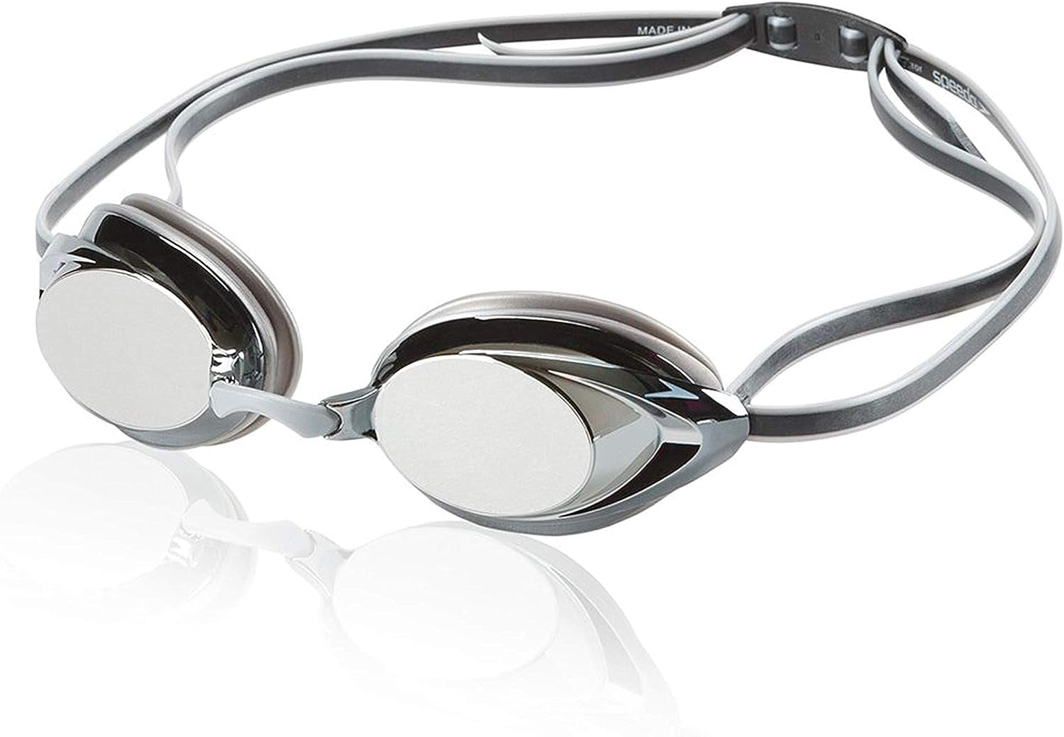 Speedo Unisex Adult Swim Goggles, Mirrored Vanquisher 2.0, Wide View ...