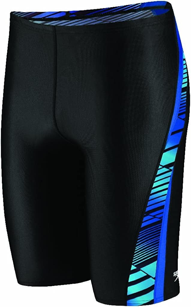 Speedo Variegated Lanes PowerPLUS Jammer,Blue 004,22 - Walmart.com