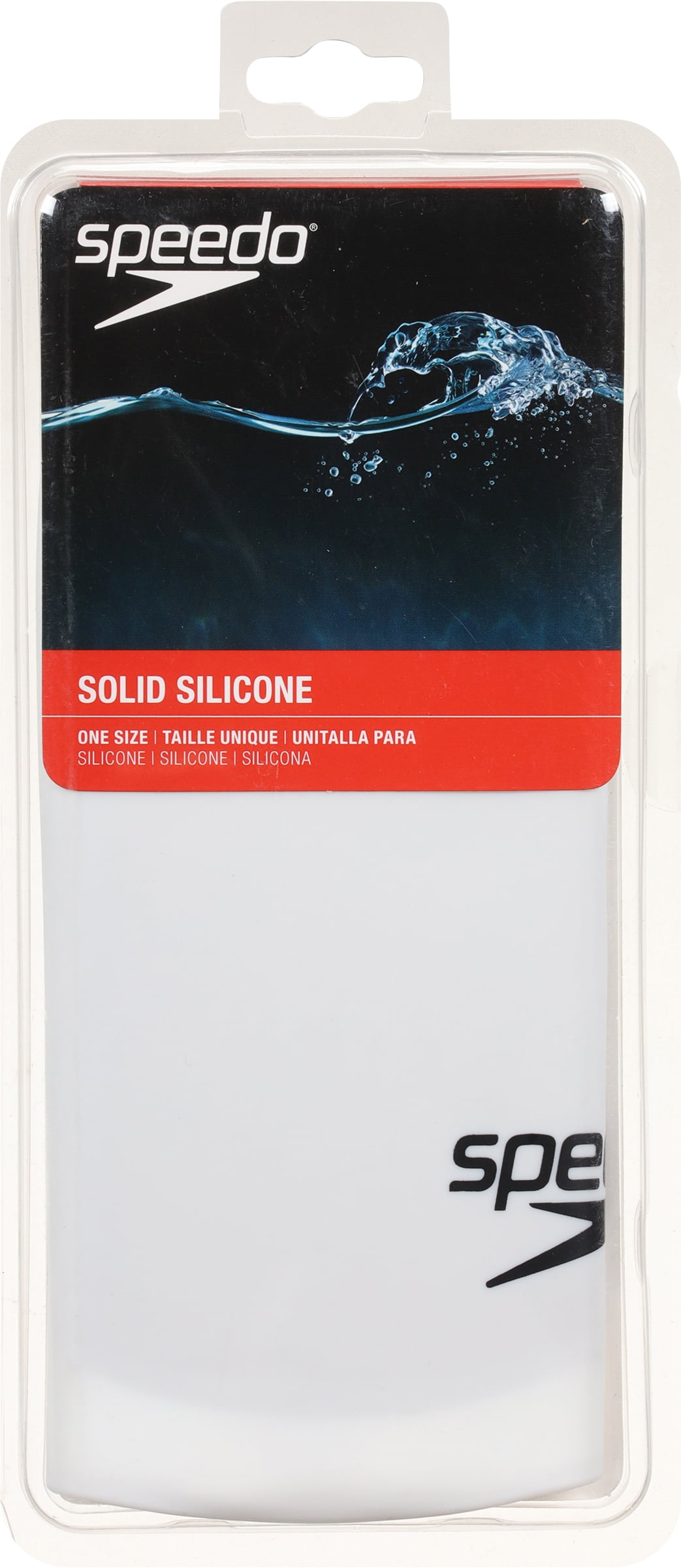 Speedo Silicone Solid Swim Cap, White, One Size - Walmart.com