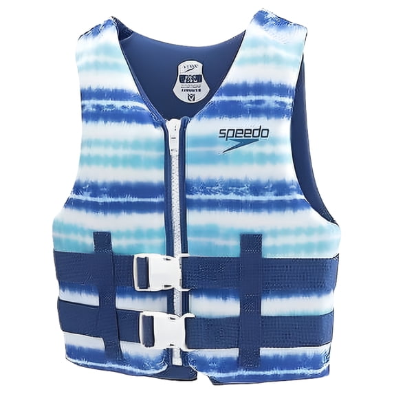 Speedo Kids' Guard Approved Life Jacket Vest - Blue Tie-Dye for ...