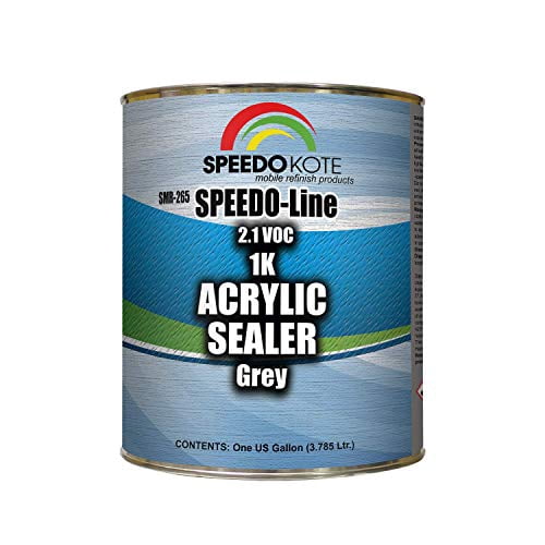 Speedokote Acrylic Fast Dry 2.1 voc 1K Sealer Gray, one Gallon, SMR-265 ...
