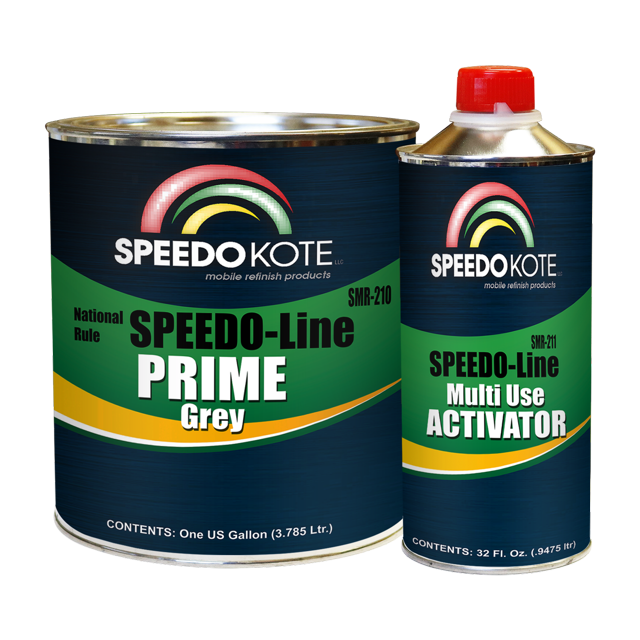 Speedokote High Build 2K Urethane Primer Gray Gallon Kit, Fast Dry ...