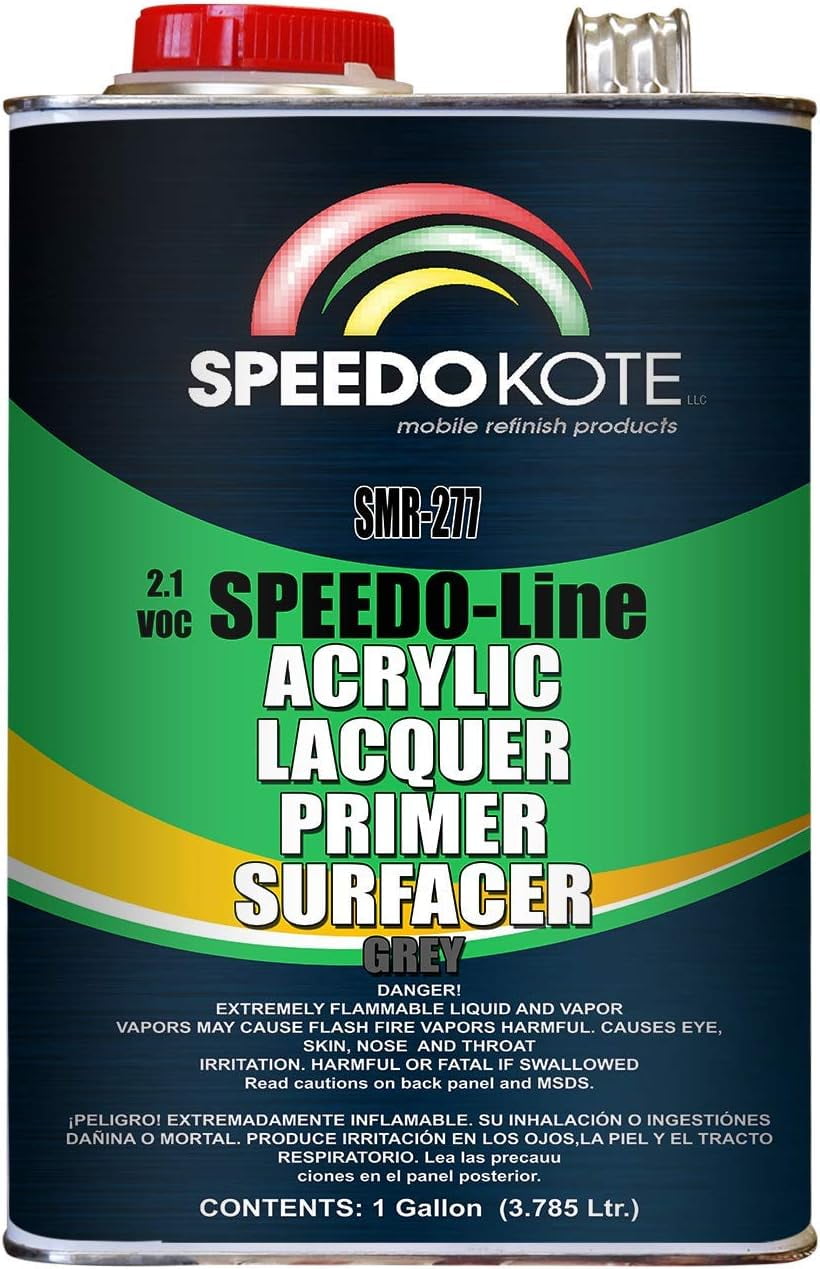 Speedokote High Build Acrylic Lacquer Primer 2.1 voc Gray Gallon ...