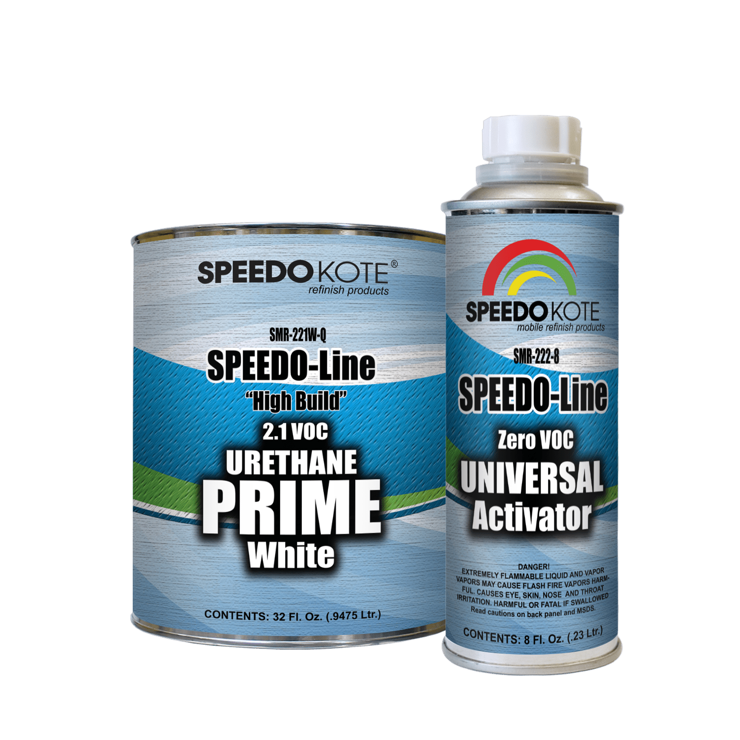 Speedokote SMR-221WQ/222-8 White 2K Urethane Auto Body Paint, Quart Kit ...