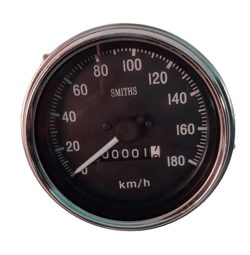 Speedometer 85 mm mechanical M18x1.5 Thread for Smiths Black clock wise ...