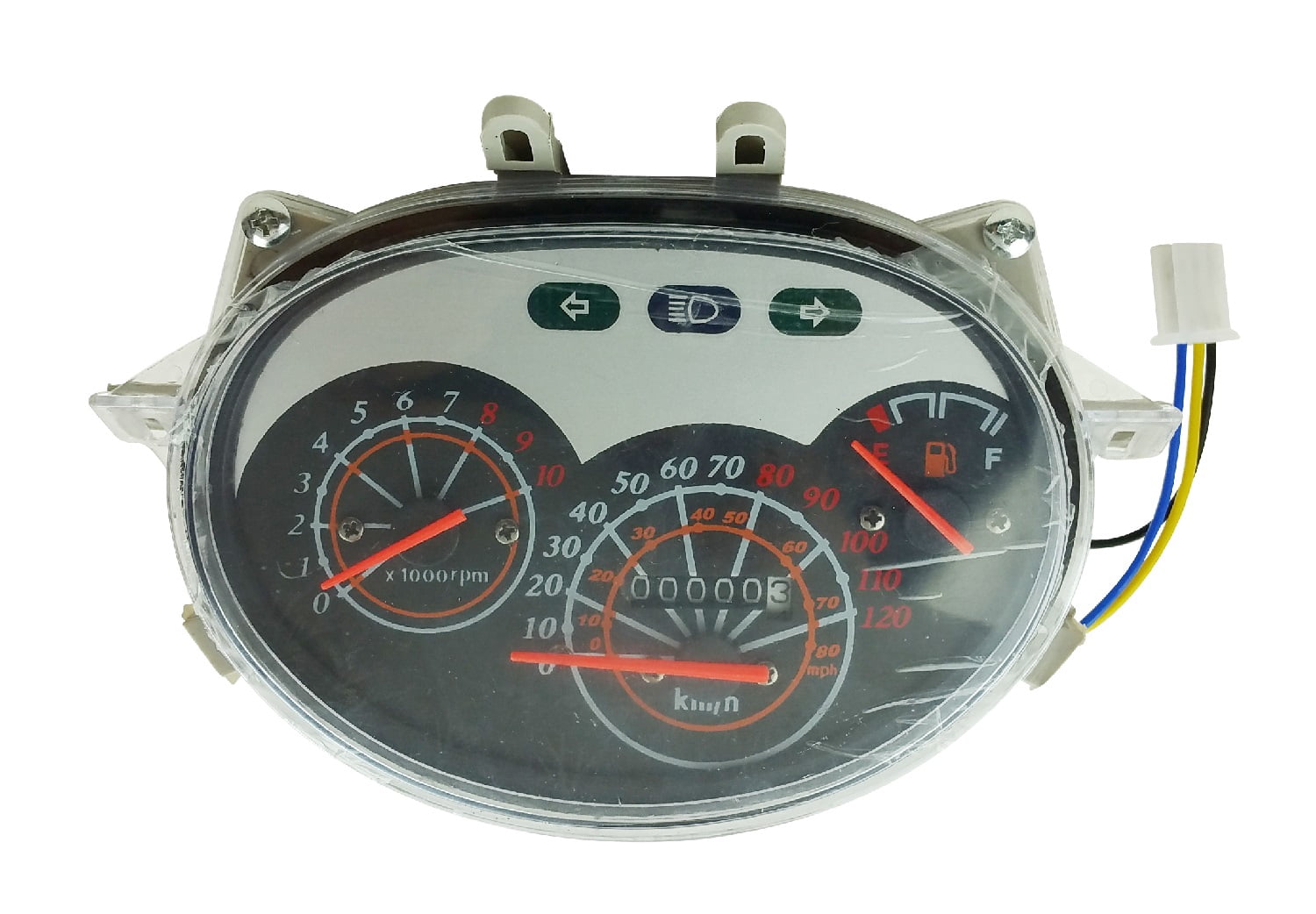 Speedometer Instrument Cluster Assembly for GY6 50cc & 150cc Scoote ...