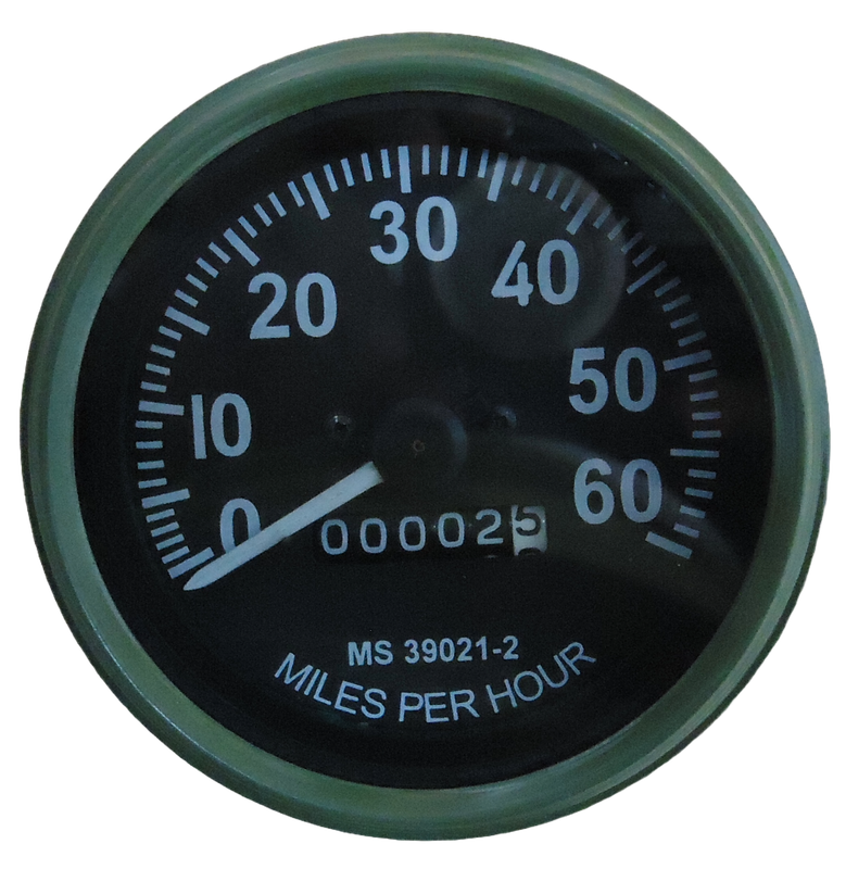 Speedometer for Willys 60 mph Black Green Bezel - Walmart.com