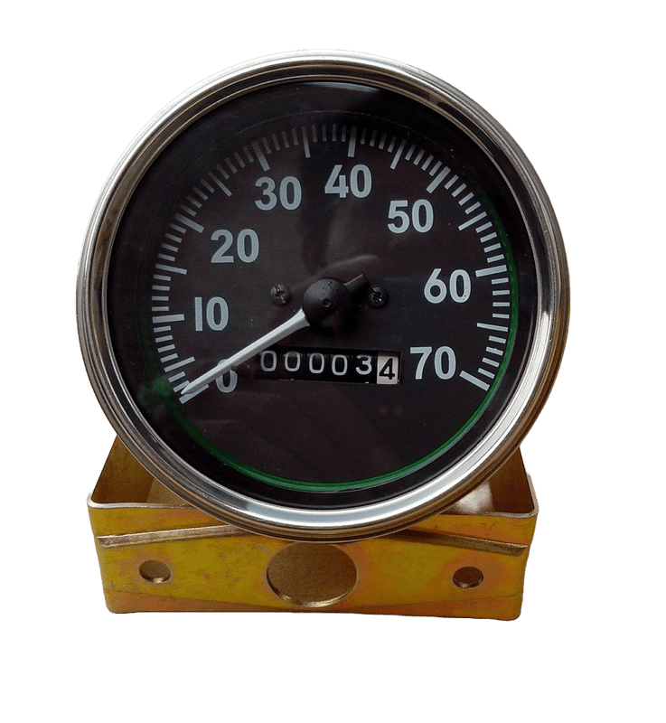 Speedometer for Willys 70 mph black chrome Bezel - Walmart.com