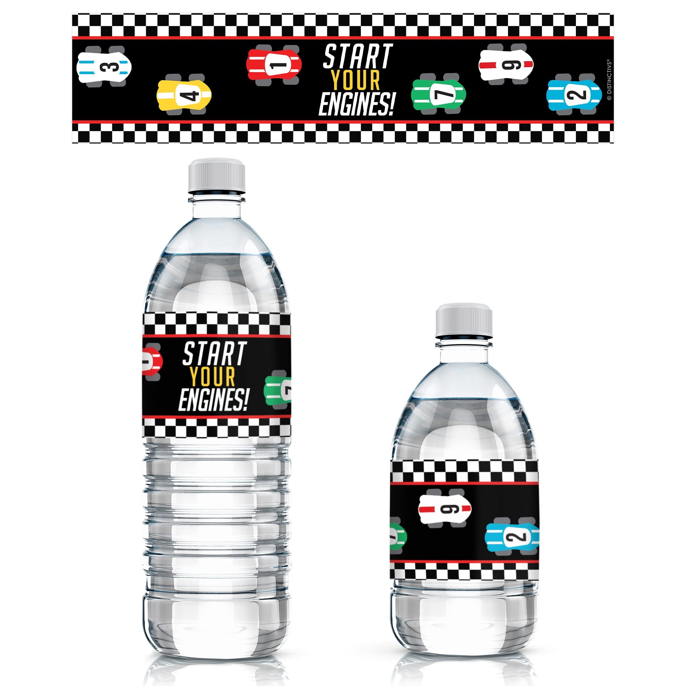 Speedster Party Hydration Labels - 24 Racing Stickers - Walmart.com