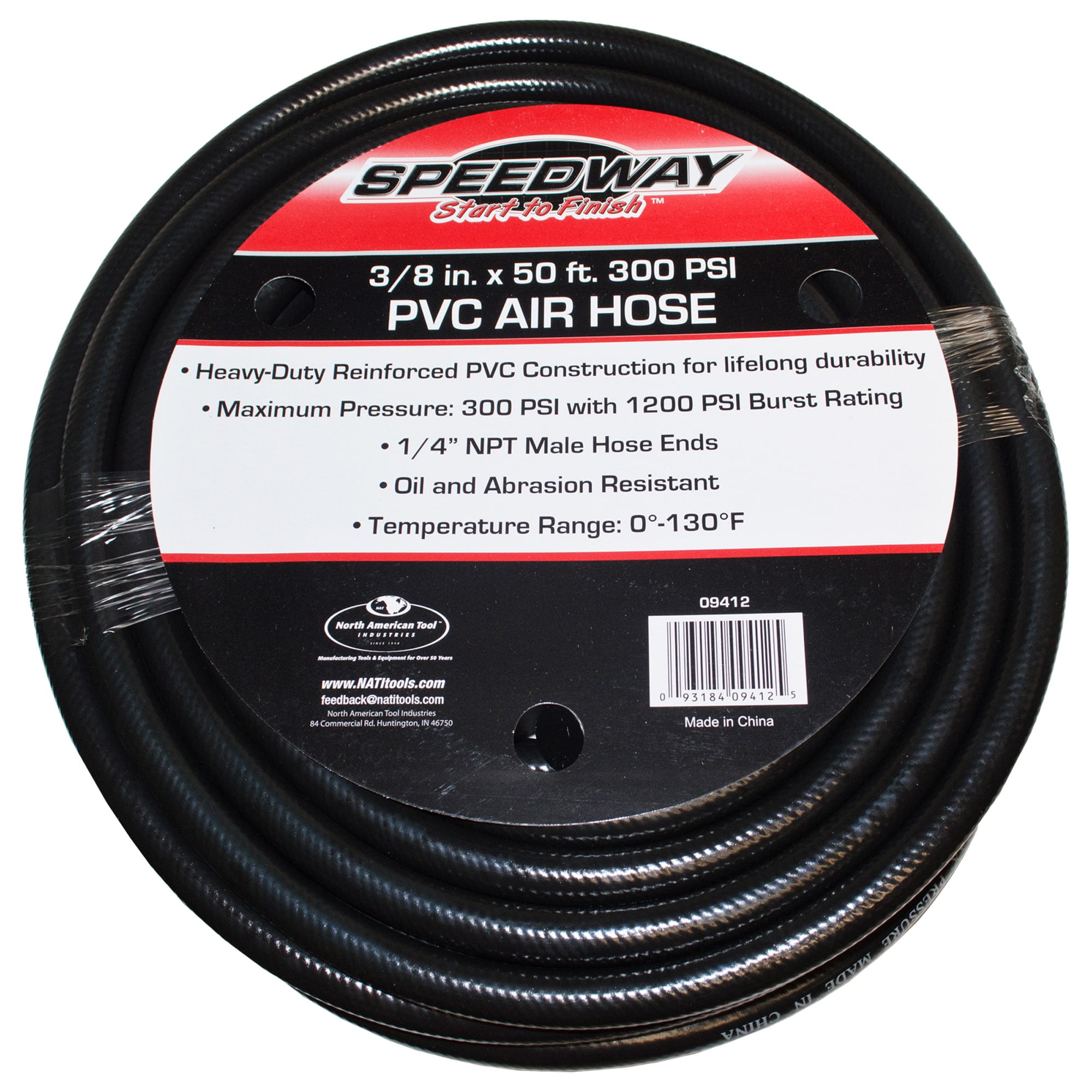 Speedway 3/8" x 50' PVC Air Hose - Walmart.com