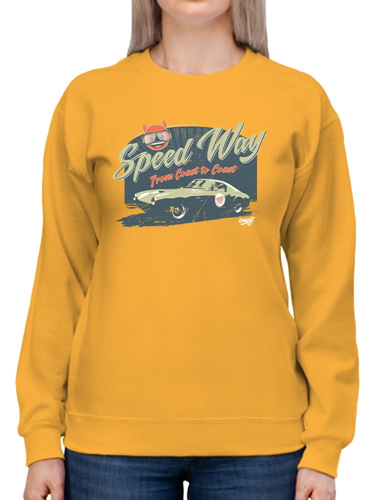 Speedway Classic - Retro Racing Car Graphic Women's Sweatshirt ...