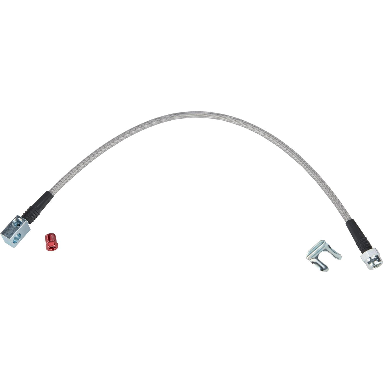 Speedway Motors 19” Rear Braided Stainless Steel Brake Hose with ...