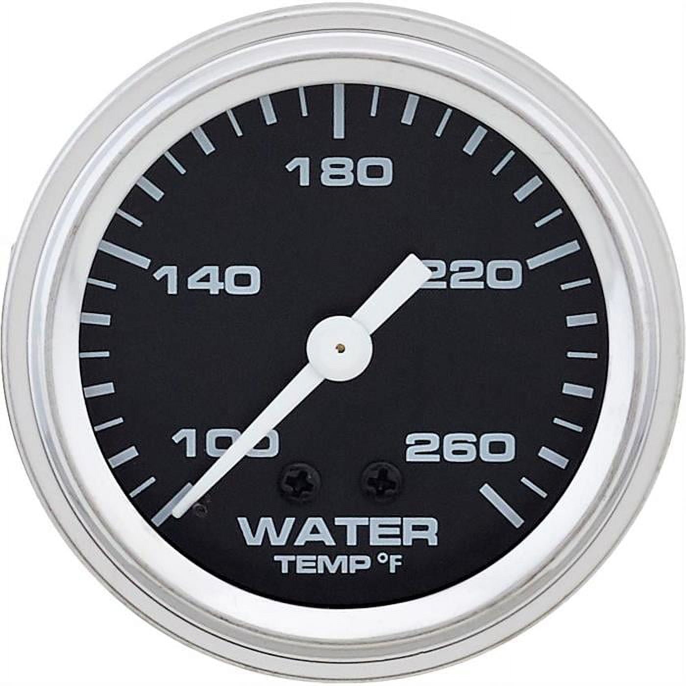 Speedway Motors 2-1/16" Black Mechanical Water Temp Gauge: Bold ...