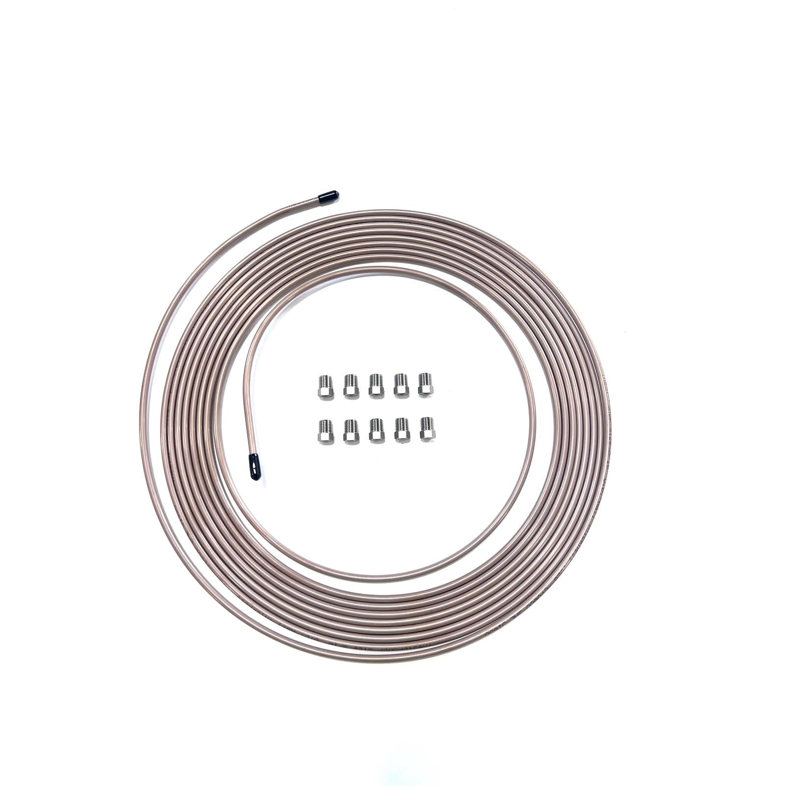 Speedway Motors 25 Ft Copper Nickel Brake and Fuel Line Tubing Kit with ...