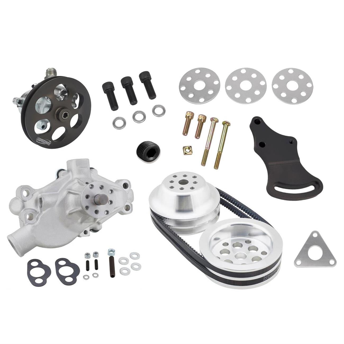 Speedway Motors 602/604 Crate Engine Complete Accessory Drive Kit, Fits ...