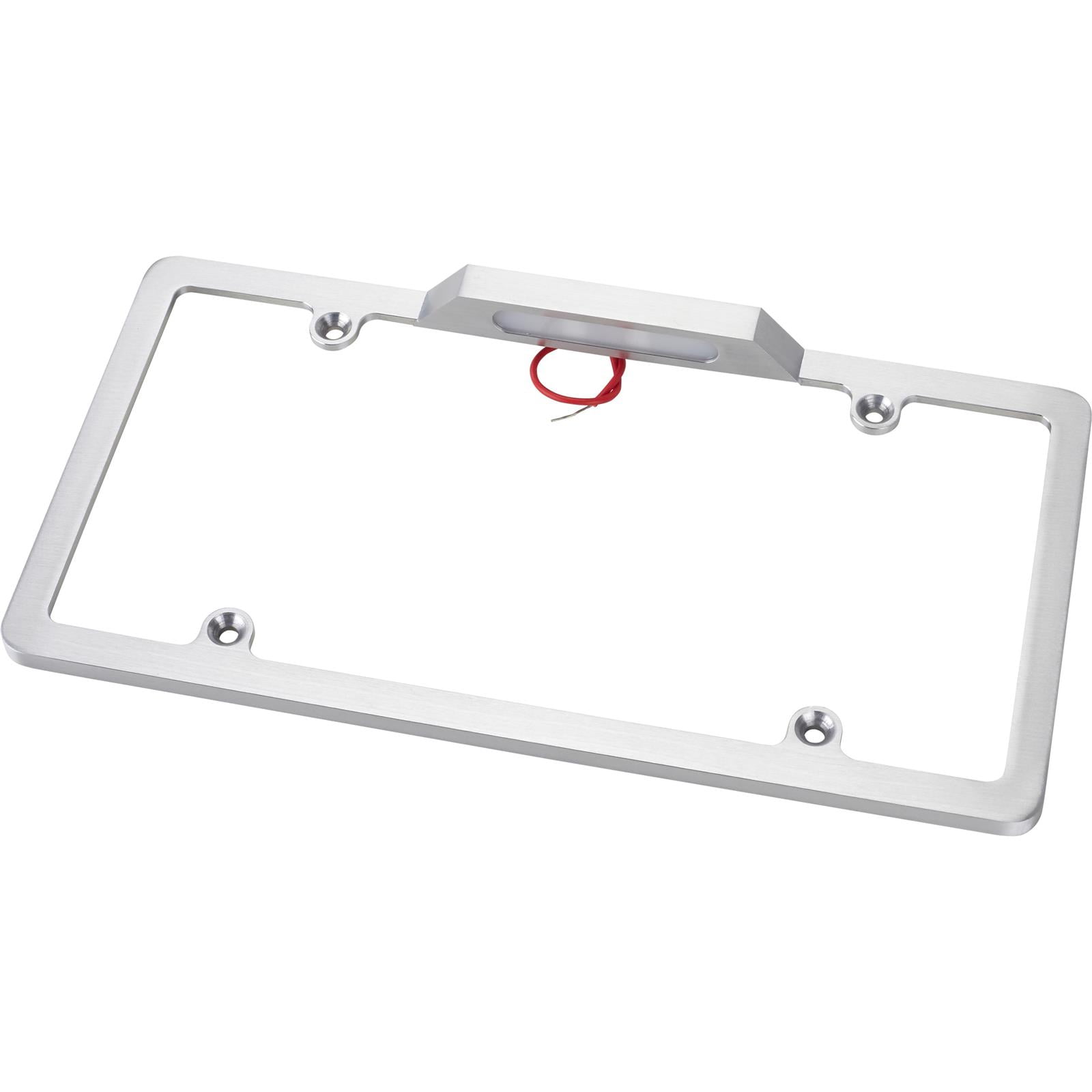 Speedway Motors Billet Aluminum License Plate Holder with Light, 12V ...