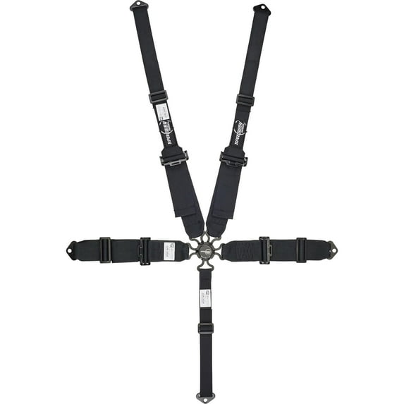Speedway Motors Black 5-Point Racing Harness with Cam Lock, Pull-Down ...