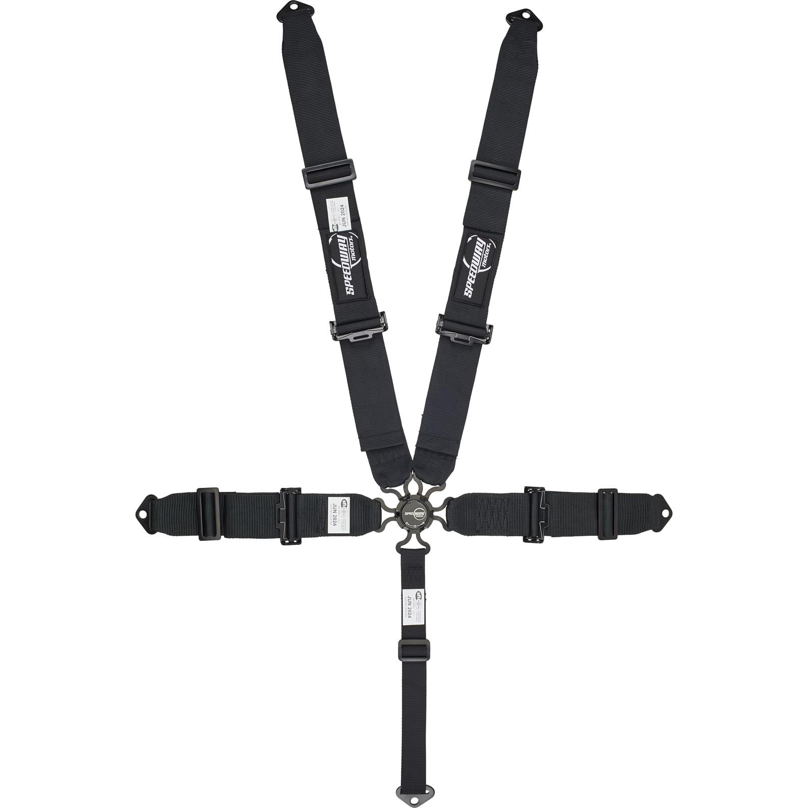 Speedway Motors Black 5-Point Seat Belt Harness, SFI 16.1 Certified ...