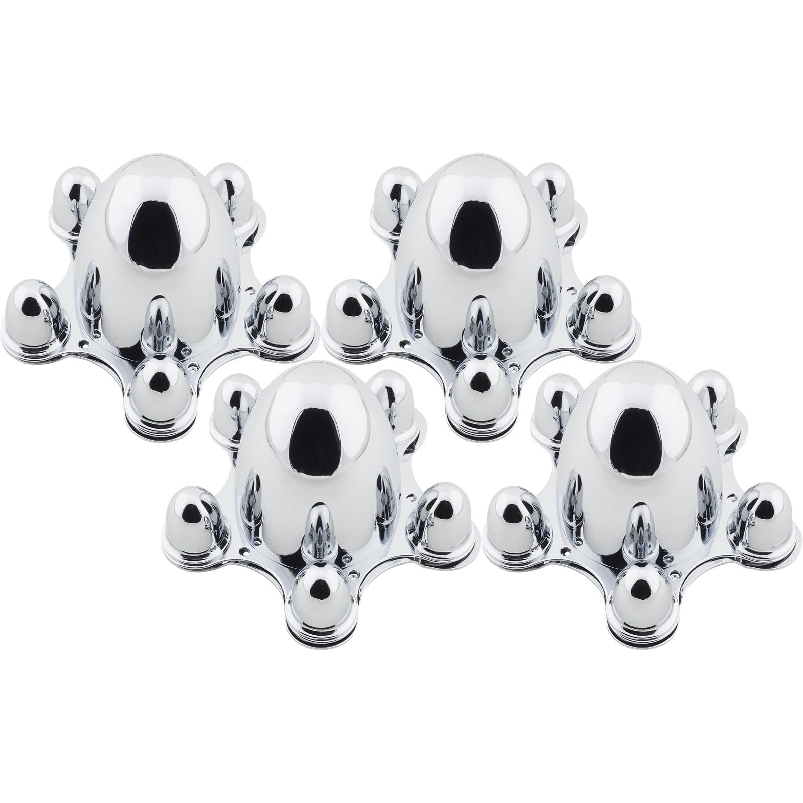 Speedway Motors Bullet-Style Spider Cap Wheel Hub Covers, Chrome Steel ...