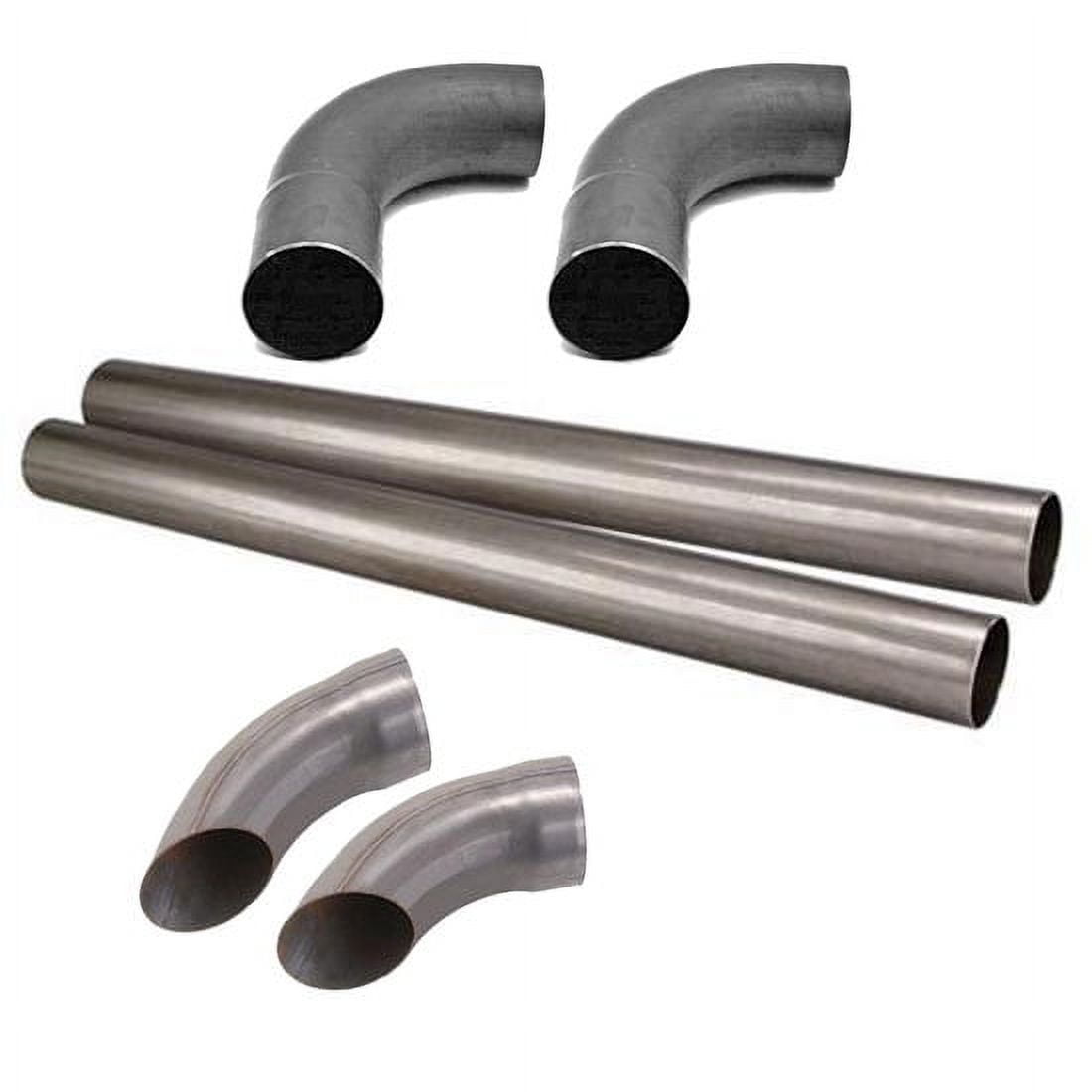Speedway Motors Exhaust Extension Pipes Set, Mild Steel 90 Degree ...