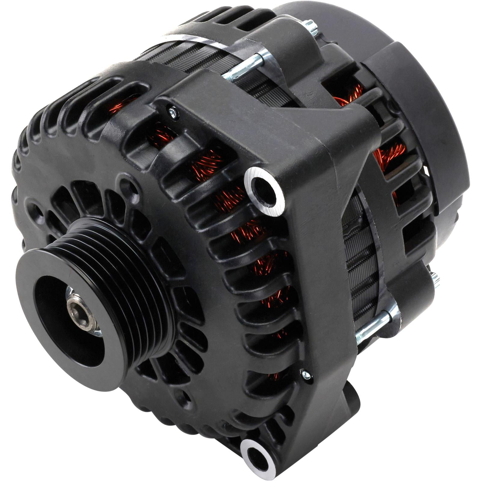 Speedway Motors GM AD244 Style Alternator, 220 Amps, All Black, Fits LS ...