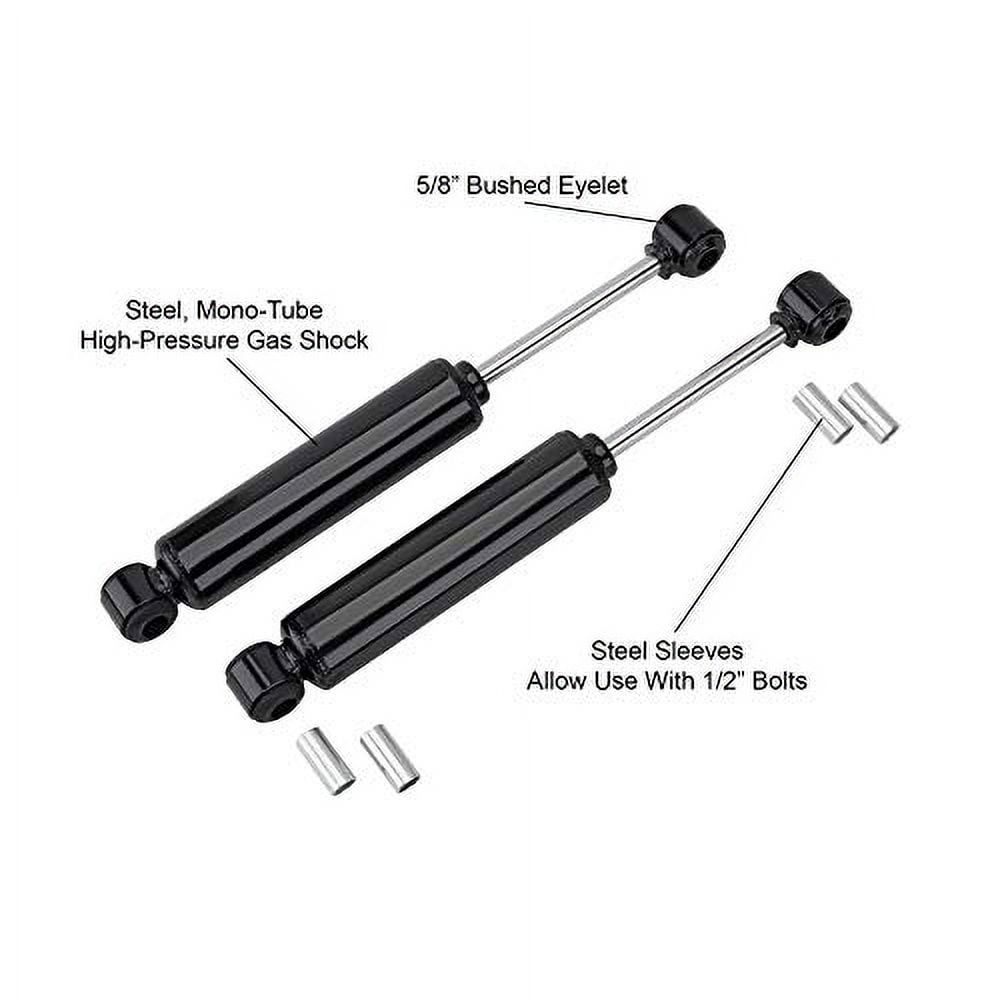 Speedway Motors Mono Tube Shocks, Black Painted, High-Pressure Gas ...