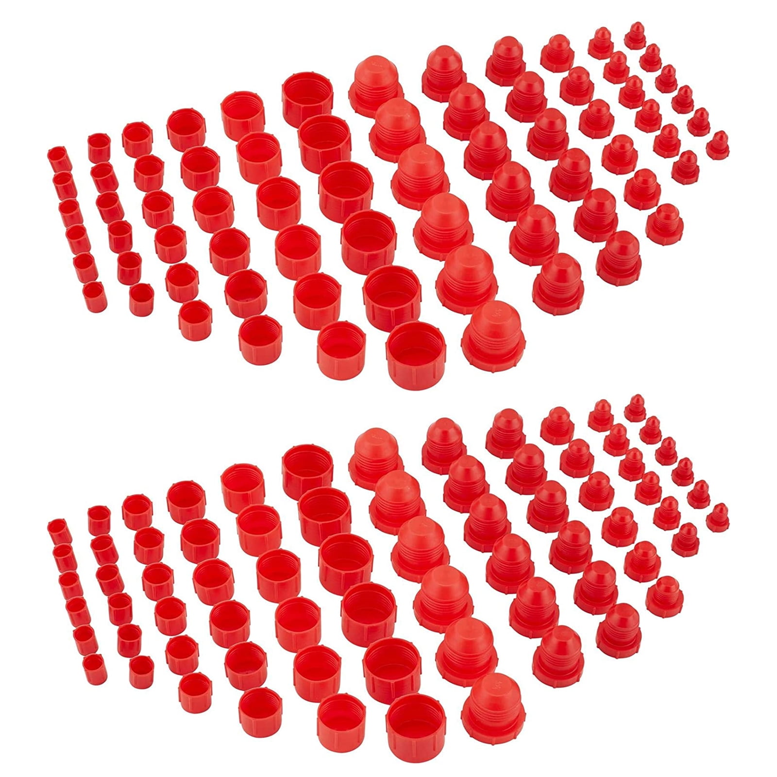 Speedway Motors Plastic AN Fitting Cap and Plug Kit, 144-Piece Set ...