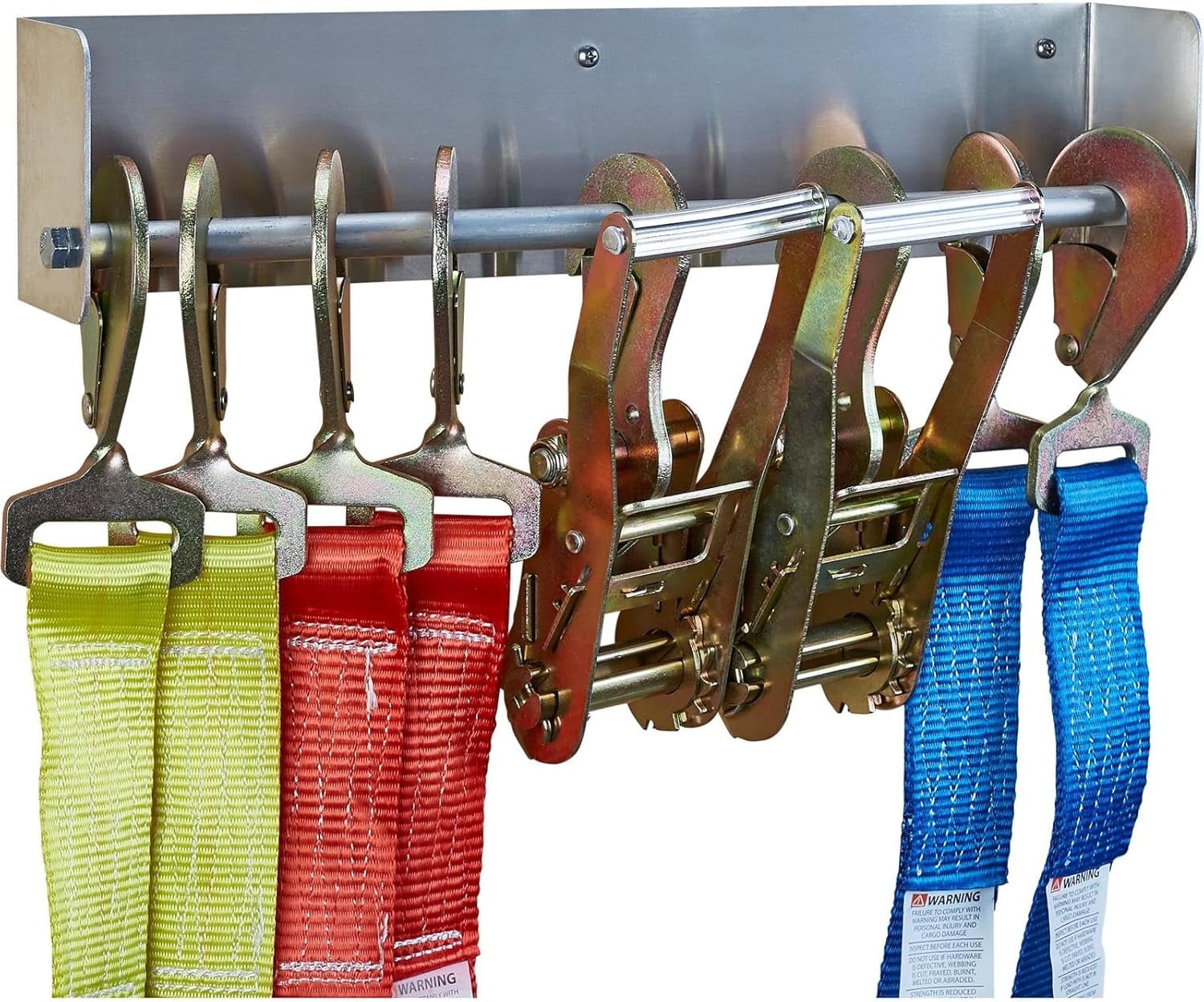 Speedway Motors Premium Aluminum Ratchet Strap & Bungee Organizer Rack ...