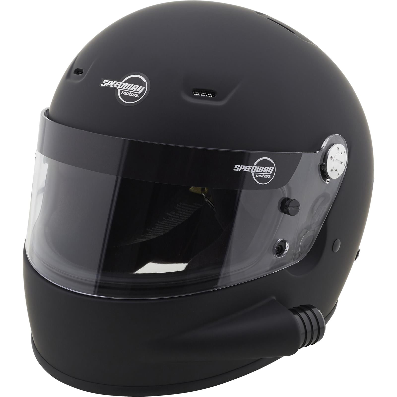 Speedway Motors SA2020 Side Air Racing Helmet, Flat Black, Large ...