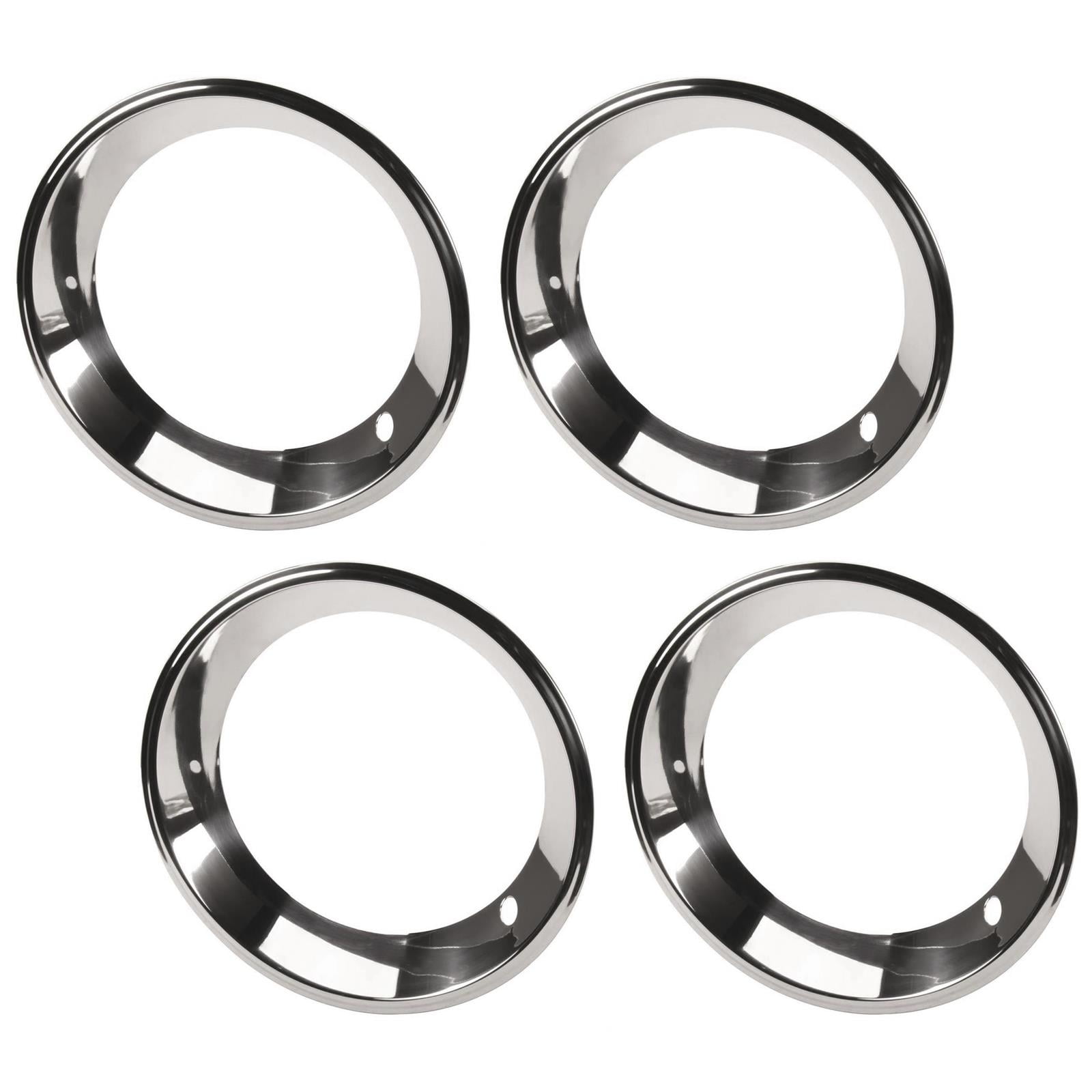 Speedway Motors Stainless Steel 15" Wheel Beauty Rings for GM Style ...