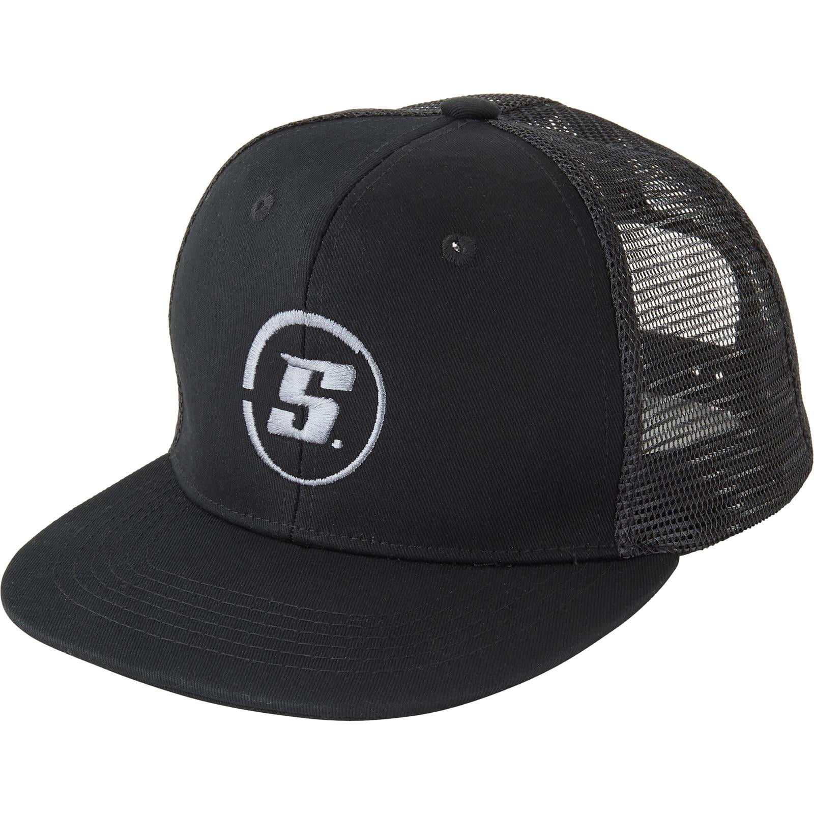 Speedway Motors Wheel Logo Black Flat Bill Hat - Walmart.com