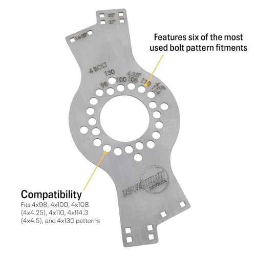 Speedway Motors WheelWise™ 4-Lug Wheel Fitment Tool Center Plate, Laser ...