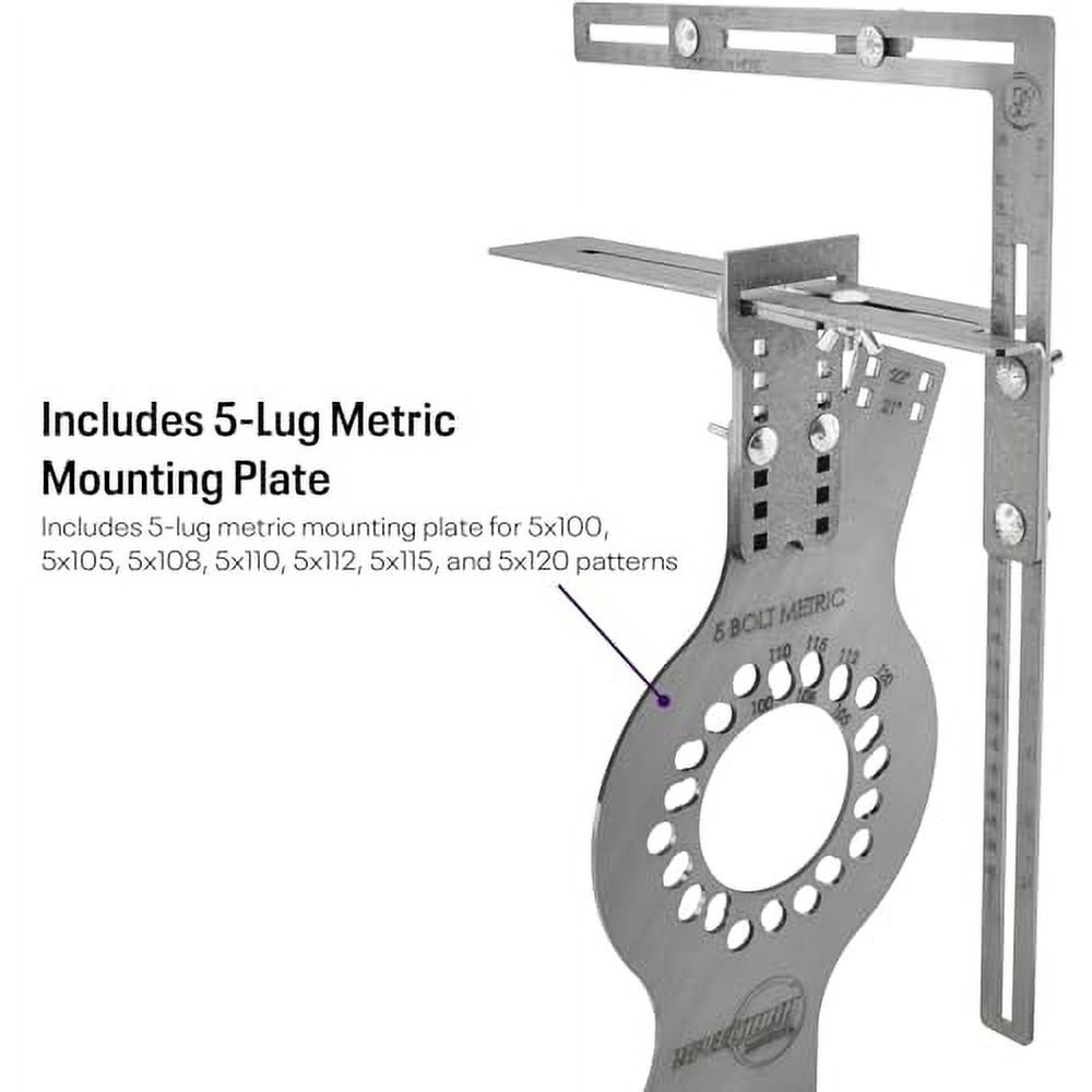 Speedway Motors WheelWise™ 5-Lug Metric Wheel Fitment Tool with Tire ...