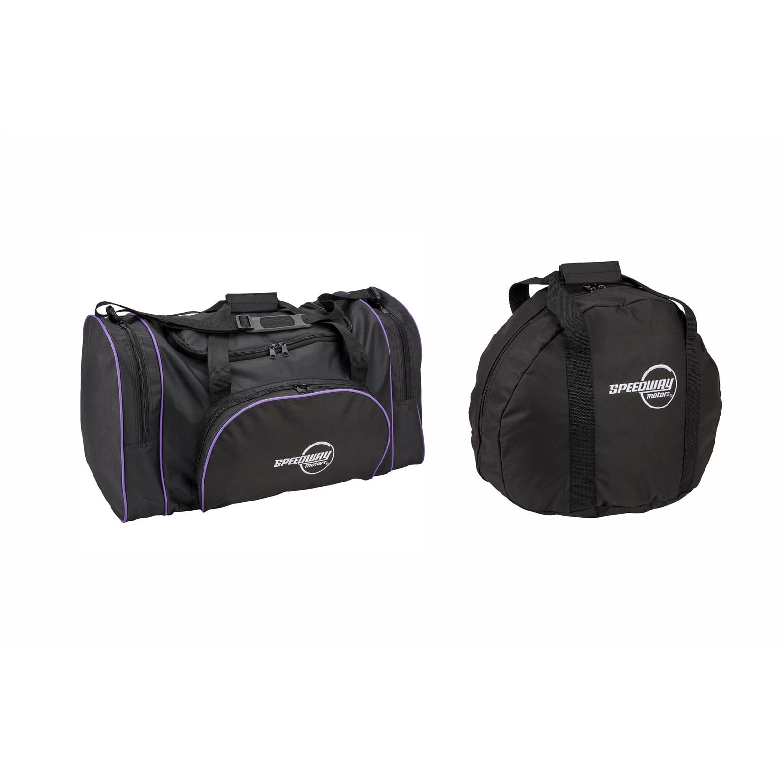 Speedway Motors Nylon Pit Bag and Helmet Bag Combo, Durable 600D Nylon ...