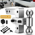 SPEEDWOW 20,000 lbs Heavy Duty Adjustable Trailer Hitch, 2" Hitch ...