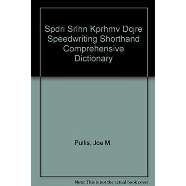 Pre-Owned Speedwriting Shorthand Comprehensive Dictionary 9780026851527 ...