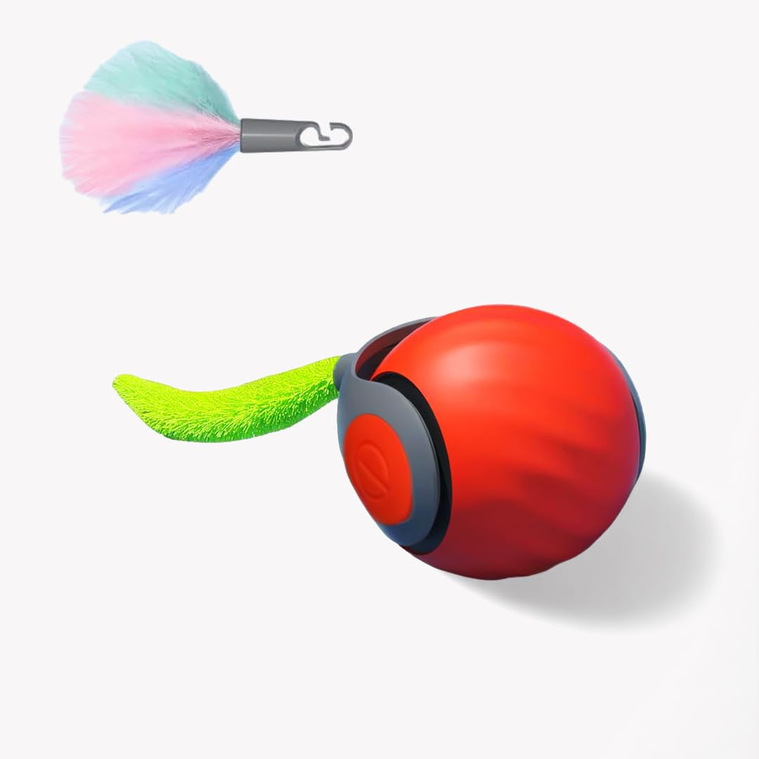 Speedy Ball With Tail Cat Toy, Smart Interactive Toys For Bored Indoor Cats, Automatic Rolling ...