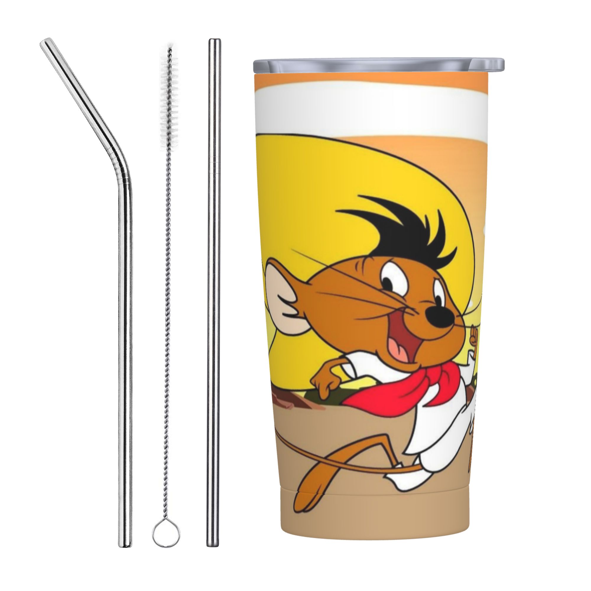 Speedy Gon-Zale Tumbler With Lid And Straw Stainless Steel Insulated ...
