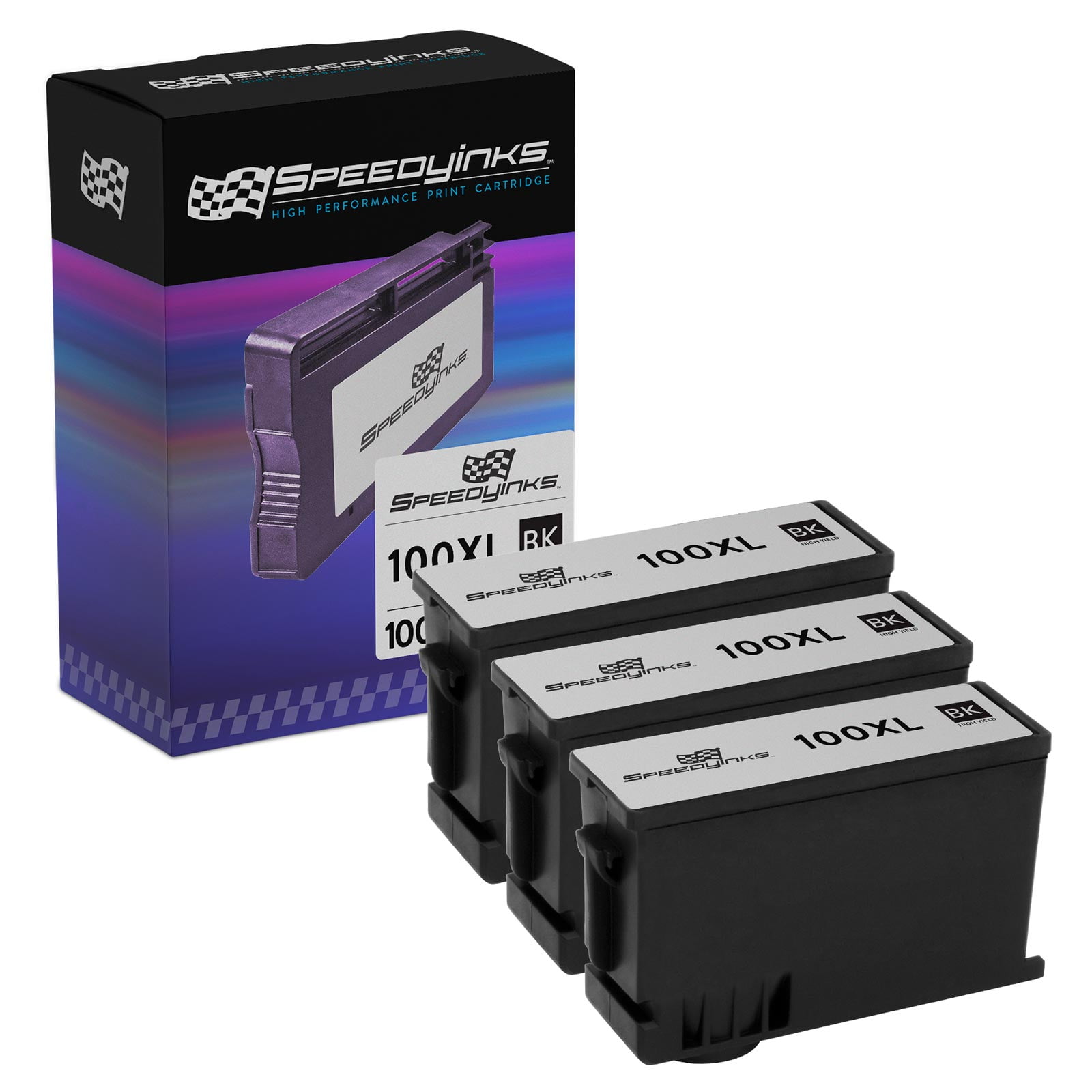 Speedy Inks - 3PK Compatible Replacement for Lexmark 14N1068 / 100XL ...